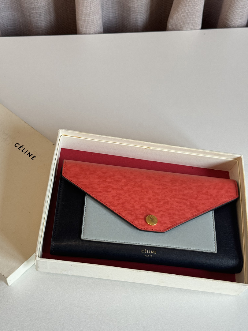 Celine Tricolor Envelope Wallet - Get Your Designer Bag